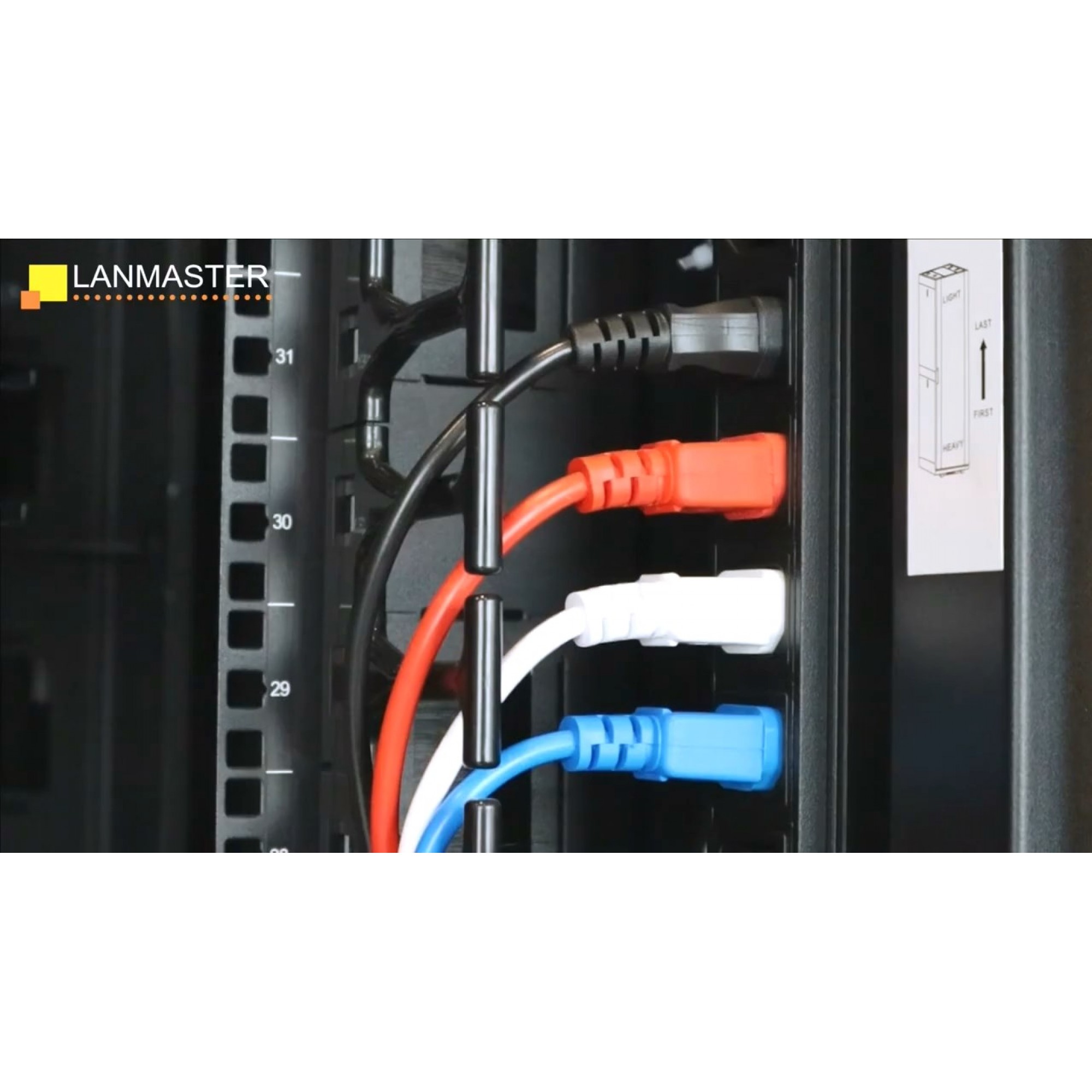 Lanmaster LAN-PP13/14-2.0-BK Шнур питания C13-C14, 3х0.75, 220В, 10А, черный, 2 метра LAN-PPM ...